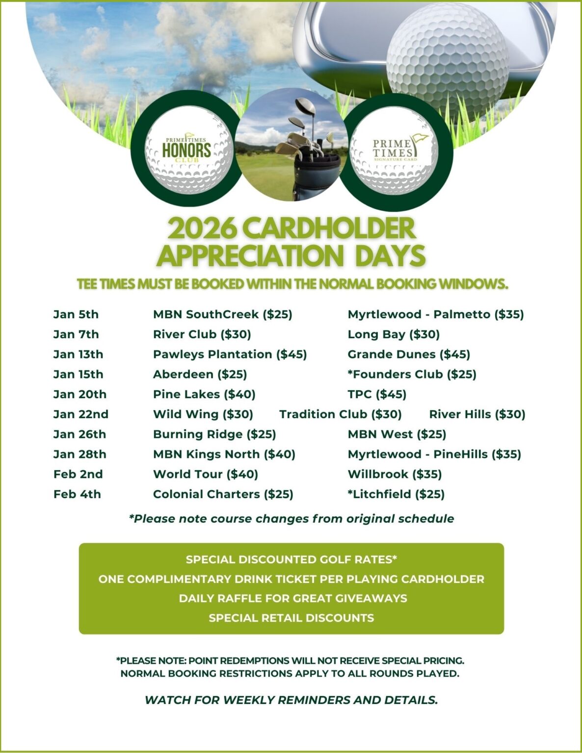 January Cardholder Message + Golf Tip with Meredith Kirk - Prime Times ...